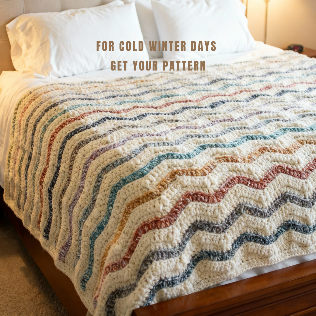 SNOWBOUND COMFORT BLANKET PATTERN – craftedpatternstudio